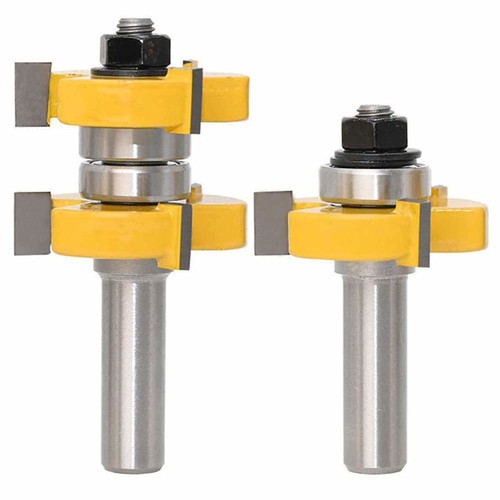 Eyech Tongue and Groove Router Bit Set 1/2 Inch Shank T Shape Router ...