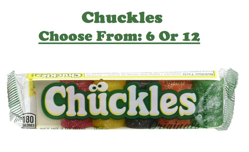 Chuckles Classic Jelly Candy 6 COUNT Full-Size Candy Bars FREE SHIPPING ...