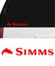 SIMMS VINYL STICKER CAR DECAL shirt hat vest waders boot fishing fly ...