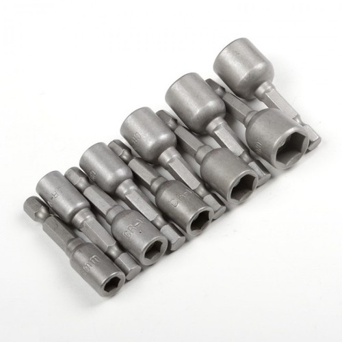 Magnetic Nut Bit Driver Set 10 Pc SAE & MM 1/4 Shank Drill Nut Setter ...