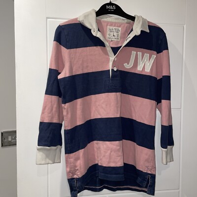 Pink Rugby Shirt in Women's Tops & Shirts for sale | eBay