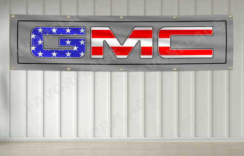 Gmc Banner Flag 2X8 Ft Automotive General Motors Truck Suv Garage Man ...