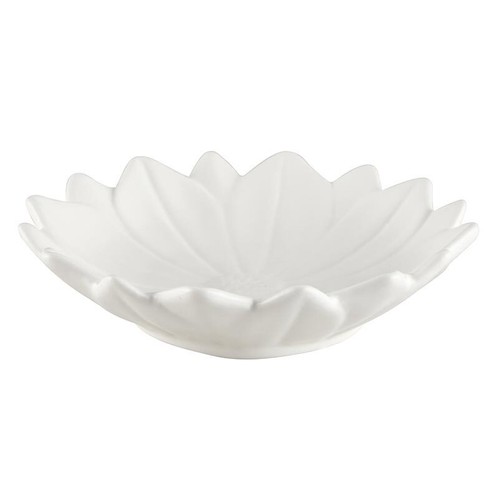 Ceramic Daisy Tray Flower Shaped Decorative Home Decor White, 1.5" H ...