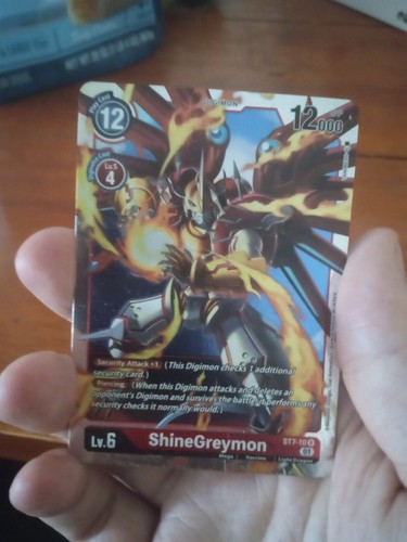 ShineGreymon ST7-10 Digimon Card Game Hollow | eBay
