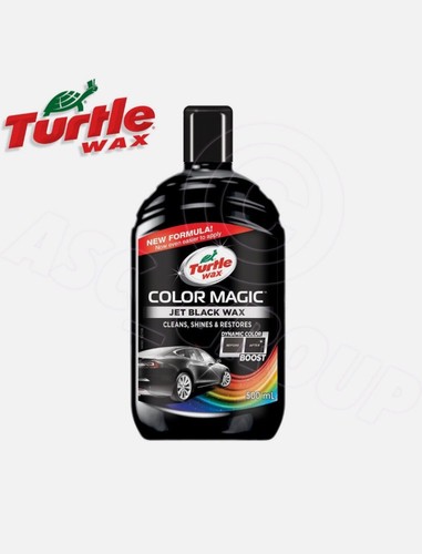Turtle Wax Color Magic (Colour) JET BLACK WAX 500ML with Dynamic Color ...