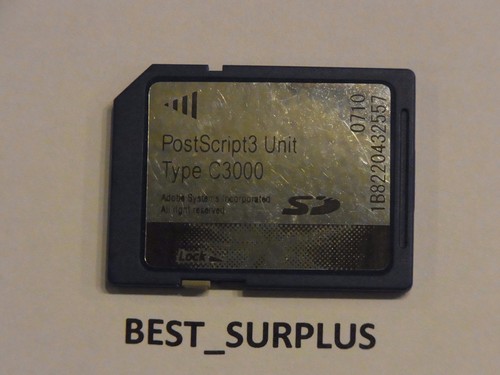 Ricoh PostScript Type C3000 MPC2500 MPC3000 LD425c LD430c C2525 C3030 ...