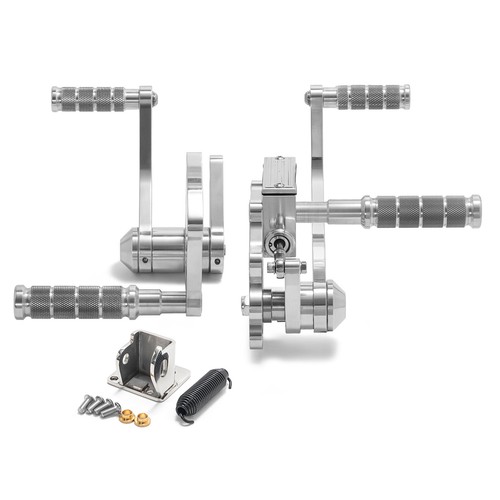 Forward Controls & Kickstand Bracket for Harley Softail Fatboy FLSTF ...