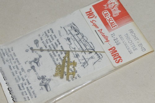 HO scale steam locomotive PARTS Cal-Scale TL-268 front-end throttle and ...