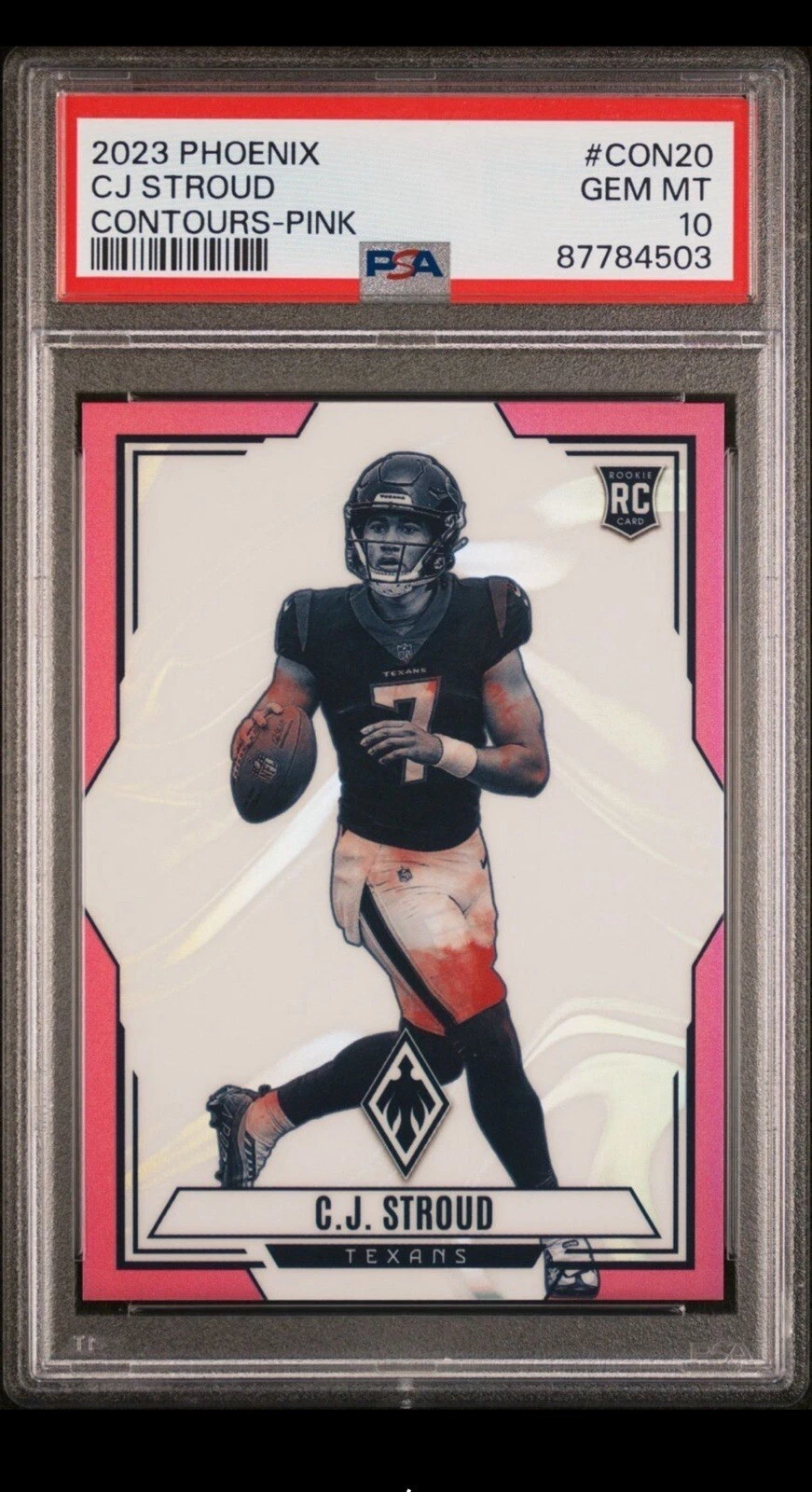 CJ Stroud 2023 Phoenix #CON-20 Contours - Pink /175 Price Guide ...