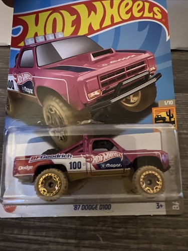 Hot Wheels '87 Dodge D100 Pink | eBay