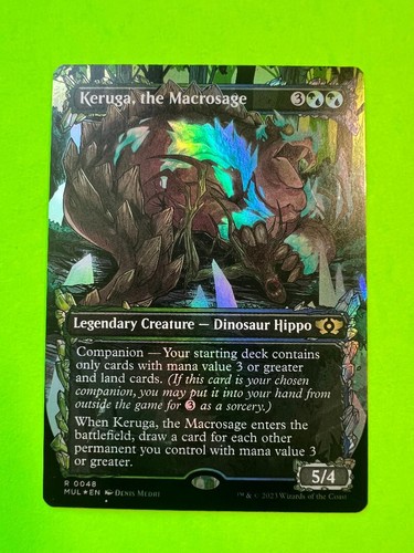 MTG March of the Machine ( Keruga, the Macrosage ) FOIL Showcase | eBay