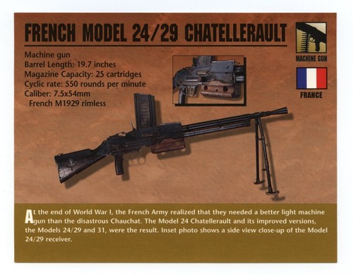 French Model 24/29 Chatellerault Light Machine Gun Atlas Classic ...