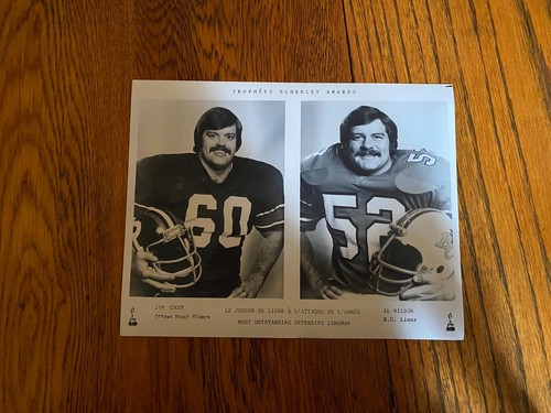 1978 CFL Most Outstanding Offensive Lineman team issued photo | eBay