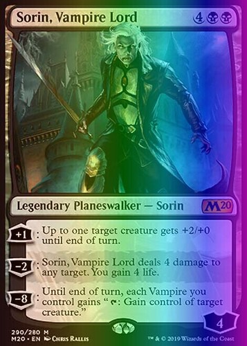 MTG Magic the Gathering Sorin, Vampire Lord (290/357) Core Set 2020 LP ...