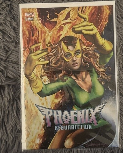 PHOENIX RESURRECTION #1 GREG HORN VARIANT COVER JEAN GREY MARVEL GIRL ...