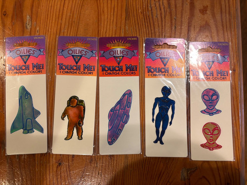 vintage oilies space themed sticker lot NIP | eBay