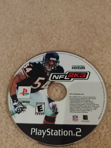 NFL 2K3 (Sony PlayStation 2, 2002) 10086630237| eBay