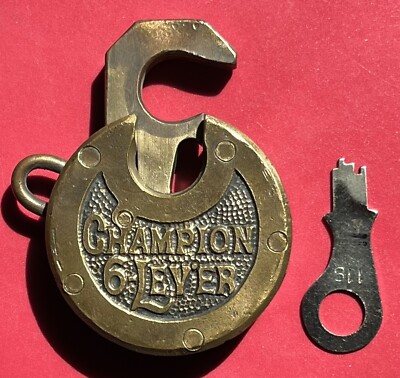 Champion 6 Lever Padlock for sale | eBay