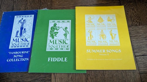 Music Together books (teaching children) TAMBOURINE, FIDDLE, SUMMER ...