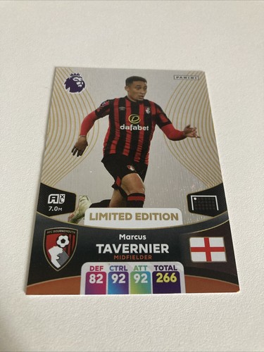 Marcus Tavernier Limited Edition Panini Adrenalyn XL Premier League 23/ ...