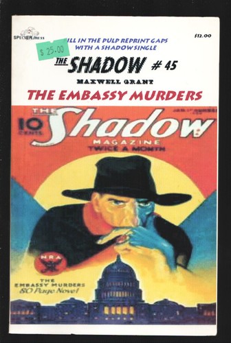 PULP: Shadow #45 2000-Specter Press-Reprints "The Embassy Murders"-by ...