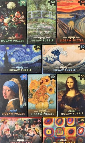 Set of 10 Mini Masterpieces 50 Piece Jigsaw Puzzles Professor Puzzle ...