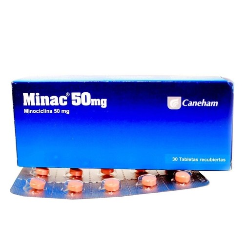 Minocin minocycline Minac 50 MG 30 tablets acne | eBay
