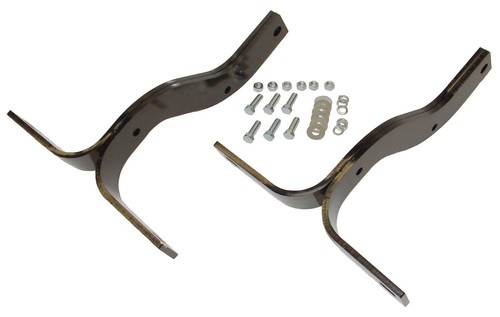 1957 1958 1959 FORD TRUCK STEPSIDE BLK REAR BUMPER BRACKETS 53F-17787-B ...