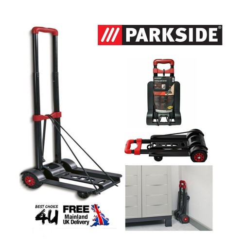 Parkside Folding Load Carrier 50kg Max Luggage Travel Trolley ...