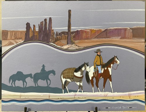 Justin Tso, My Friend Justin, Original Painting, Native American Fine ...