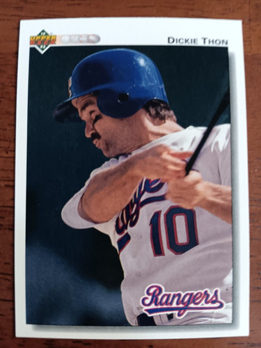 DICKIE THON TEXAS RANGERS 1992 UPPER DECK BASEBALL CARD #769 | eBay