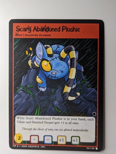 Neopets TCG The Haunted Woods Scary Abandoned Plushie 94/100 | eBay