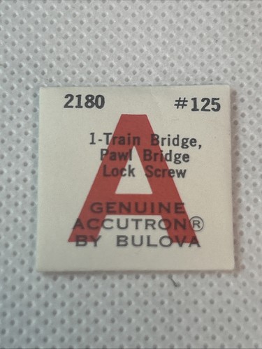 NOS Accutron 2180 Part #125 Train Bridge Pawl Bridge Lock Screw | eBay