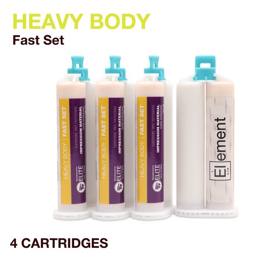 Element HEAVY BODY VPS PVS Impression Material FAST Set 4 X 50ML ...