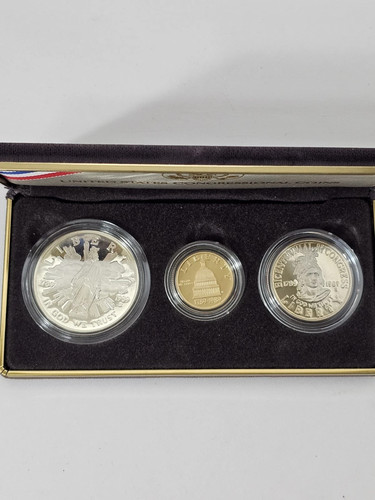 1989 US Congressional Coins - Set of 3 with COA ( 1 EA GOLD / SILVER ...