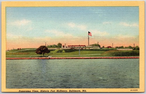Baltimore MD-Maryland, Panorama View, Fort McHenry, Chesapeake Bay ...