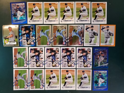 COREY KLUBER - Lot of (25) cards - 2021-22 Topps Panini YANKEES RANGERS ...
