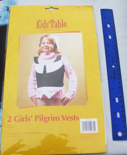 Female Pilgrim Dress-up Vests #19274, 1 package, 2/pk, Tyvek Pilgrim ...