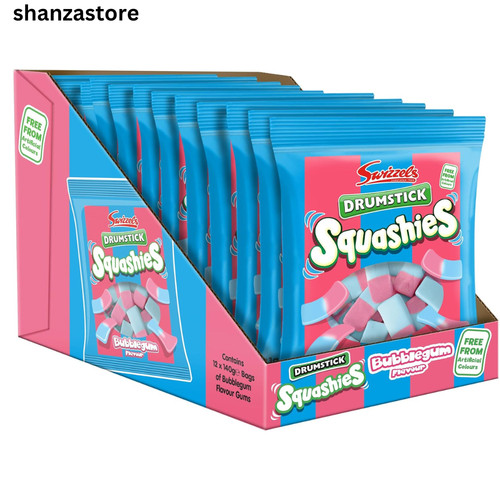 Swizzles Squashies Sweets - Bubblegum Flavour - Multipack (12 x 140g ...