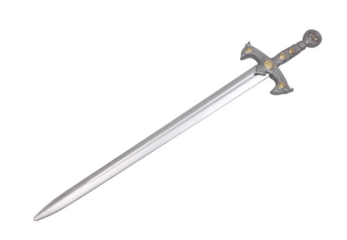 41" Medieval Knights Templar Sparkfoam Foam Sword Metallic Blade ...