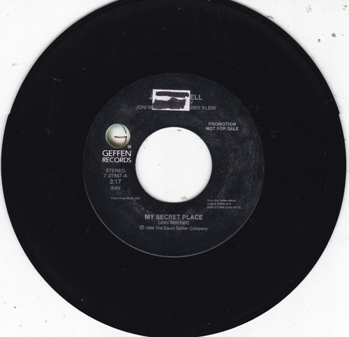 My Secret Place by Joni Mitchell (Promo 7" Vinyl Single, 1988, Geffen ...