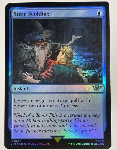 MTG Stern Scolding FOIL The Lord Of The Rings: Tales Of Middle-Earth ...