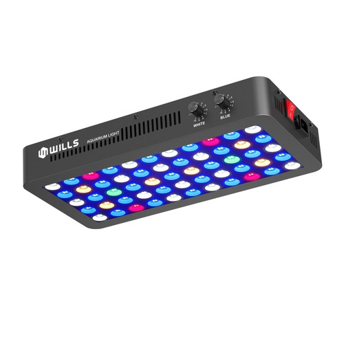 WILLS Aquarium Light, Full Spectrum Reef Lights for Coral with Dual ...