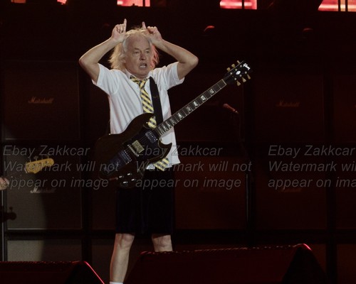AC/DC - Pittsburgh 2025 Angus Young Concert Photo Pirates Necktie #12 ...