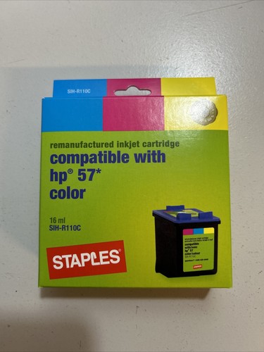 New Staples Brand HP 57 Printer Ink Cartridges Tri-Color HP57 | eBay