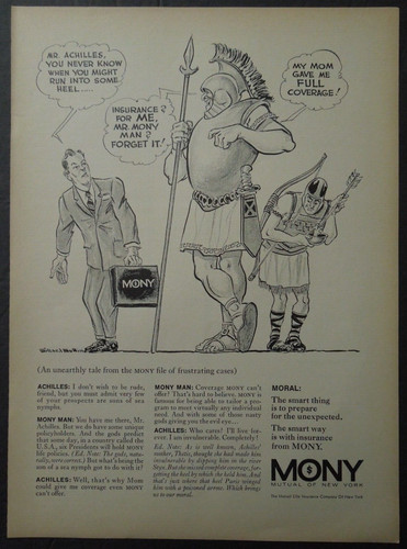 1970 MONY Mutual Life Insurance of New York Magazine Ad | eBay