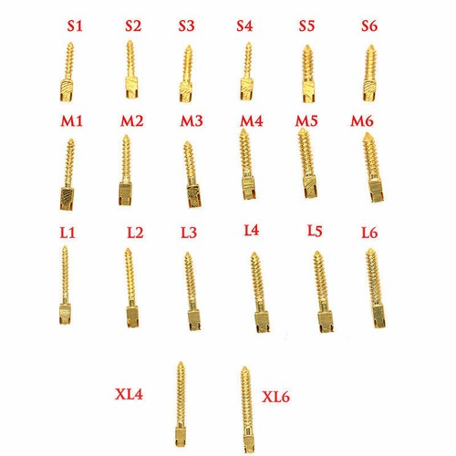 30pcs Dental endodontic material bulk sale pure 24K Gold SCREW POST 20 ...