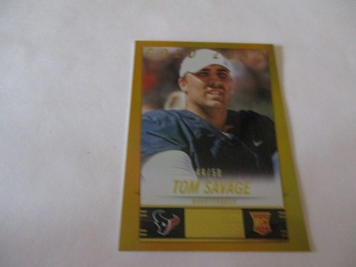 2014 Score Gold Zone Rookie Tom Savage Card #385 Serial #44/50 | eBay