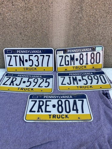 Expired Pennsylvania Truck License Plates - Lot Of 5 | eBay