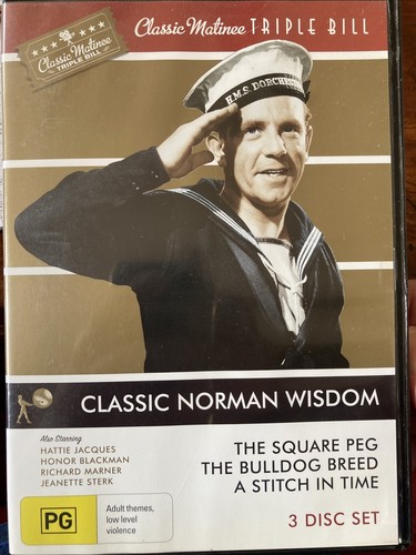 CLASSIC MATINEE TRIPLE BILL NORMAN WISDOM DVD A&1 3-DISC PAL REGION 4 ...